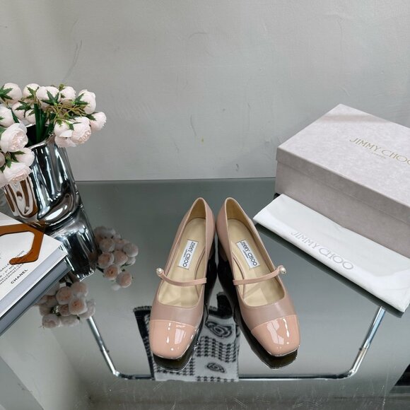 Jimmy Choo | Shoes | Jimmy Choo223ss New Pearl Thick Heel Square Toe ...